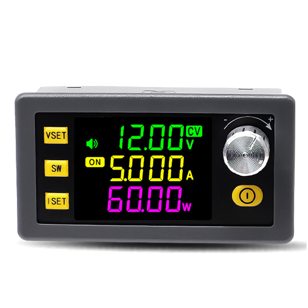 Модуль регулируемого источника постоянного тока Digital Direct Current Voltage Regulator с LCD-дисплеем VA Full Viewing Angle, поддержкой обновления прошивки, отслеживанием максимальной мощности для солнечной зарядки и последовательной коммуникацией,