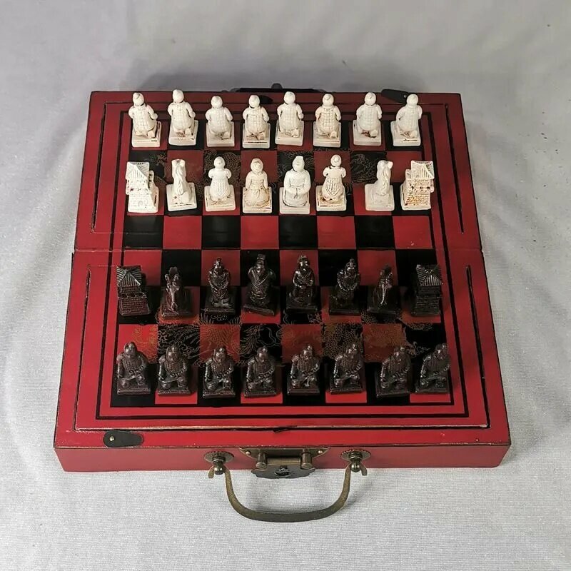 Старинные китайские шахматы, складное игровое плое, 23*25*3 см