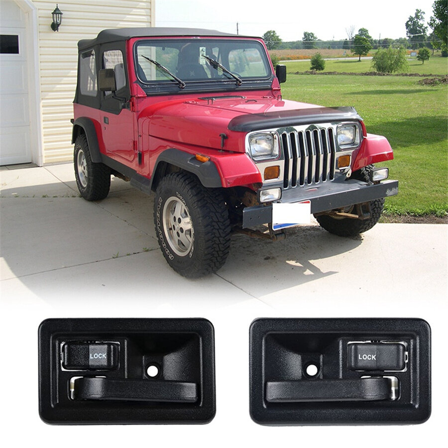 Внутренние Дверные Ручки 1 Пара LH и RH Для 1987-2004 Wrangler Jeep YJ TJ