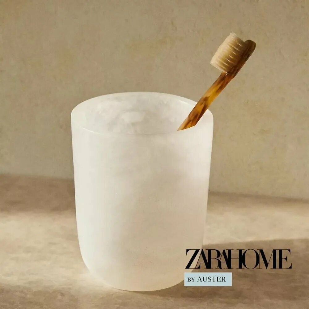 ZARA HOME Стакан для ванной комнаты "alabaster bathroom set"