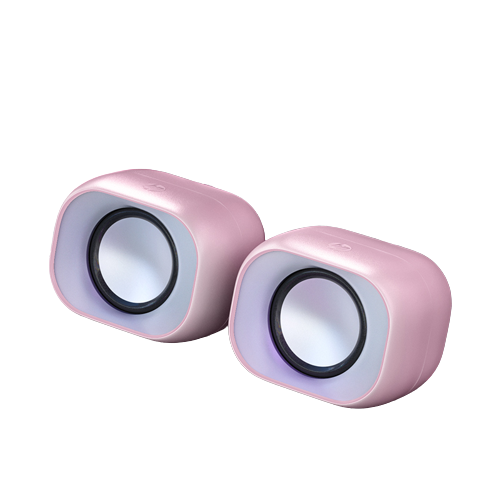 Компьютерные мультимедийные колонки HP HUIPU проводные, matte version pink