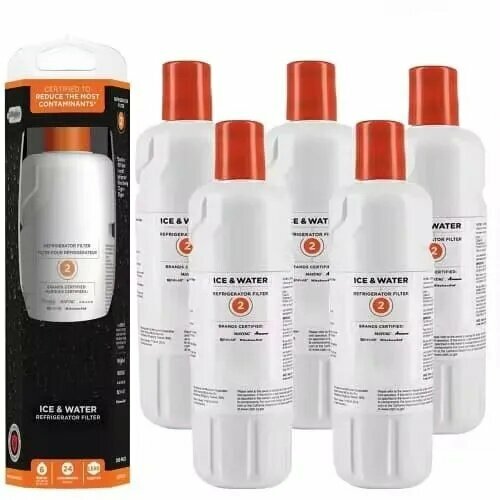 Замена фильтра воды для холодильника EDR2RXD1 Фильтр 2 W10413645A 46-9082 46-9903 P6RFWB2 W10413645 W10238154 P6RKFB2 P9WB2L