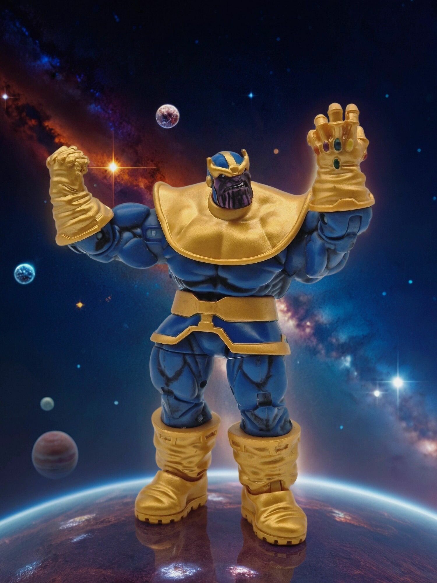 Танос фигурка игрушка 12см Thanos и перчатка бесконечности Мстители Avengers The infinity Gauntlet