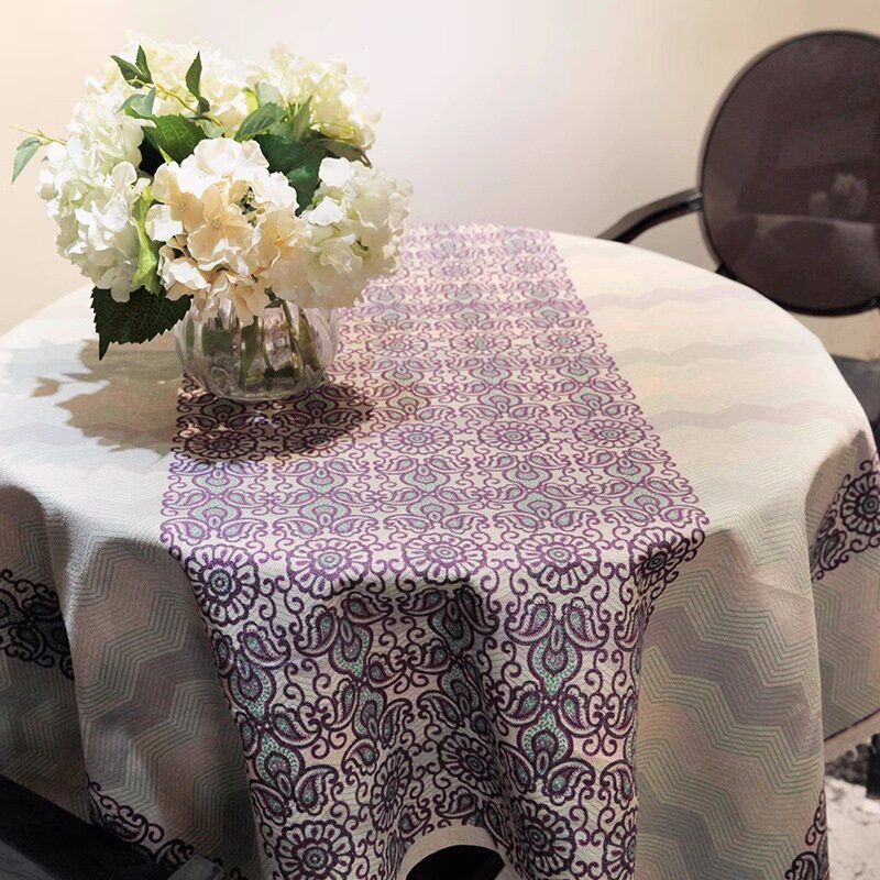 Ткань для обеденного стола, кофейного стола, мастерская живопись, цифровая печать, американский французский стиль, легкая роскошь, высококачественная сельская столовая скатерть