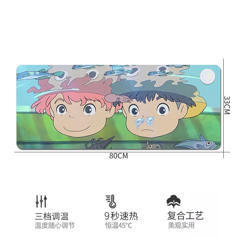 Нагреваемая мышь, коврик для стола с подогревом, интеллектуальный таймер постоянной температуры, офисный коврик из PU кожи, водонепроницаемый, подогреватель для рук, оптовая продажа