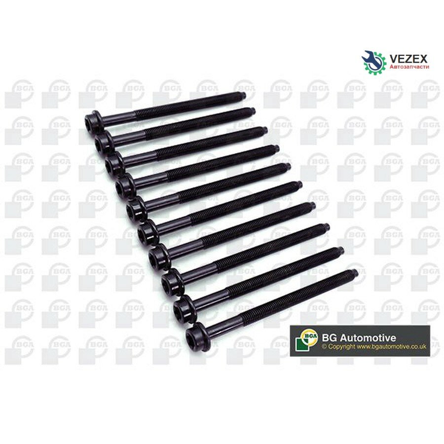 BGA BK5323 к-кт болтов ГБЦ! 10шт.\ Ford Fiesta/Focus 1.25-1.6 16V Zetec 96>