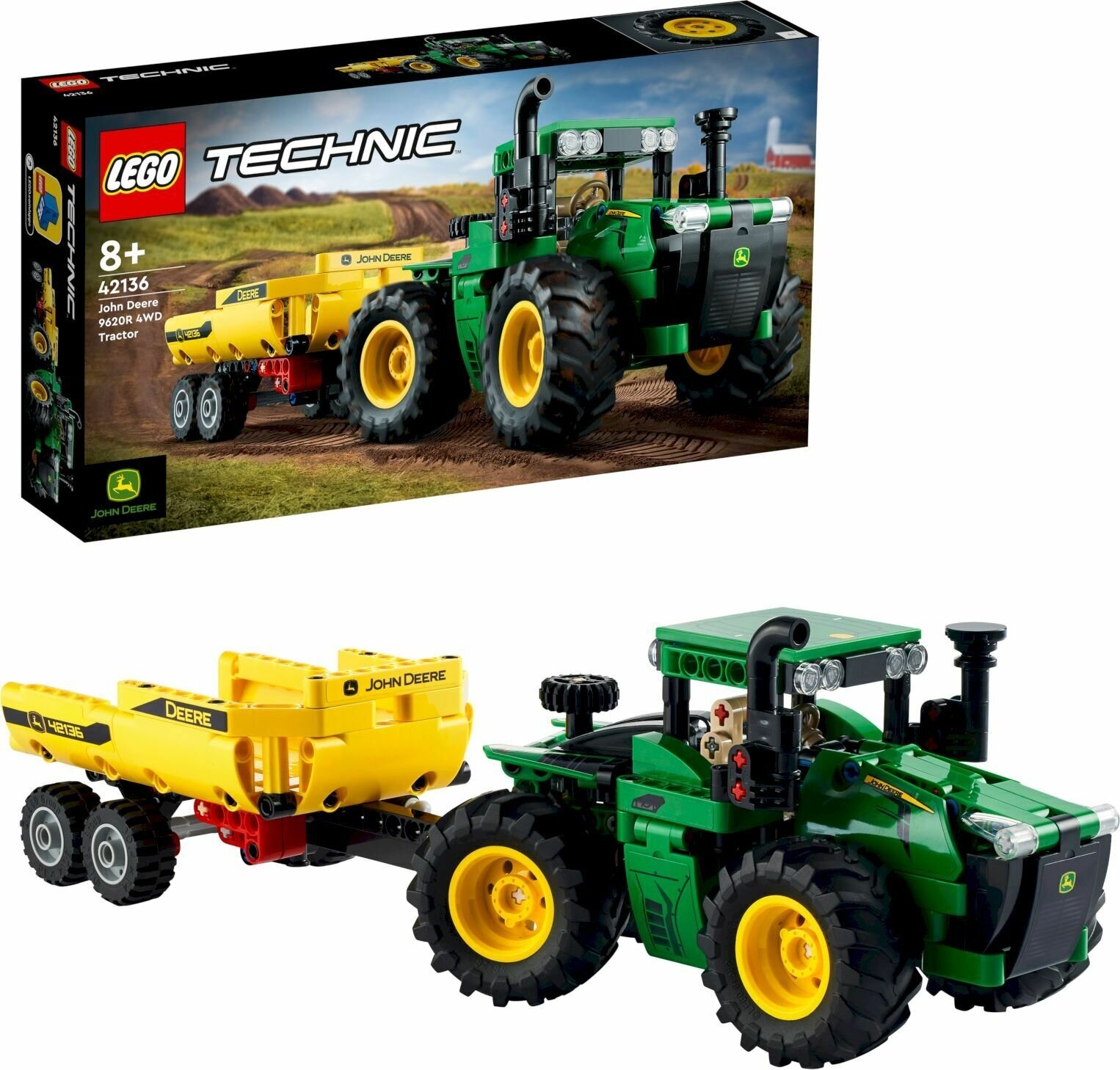 Конструктор LEGO Technic John Deere 9620R 4WD Tractor 42136