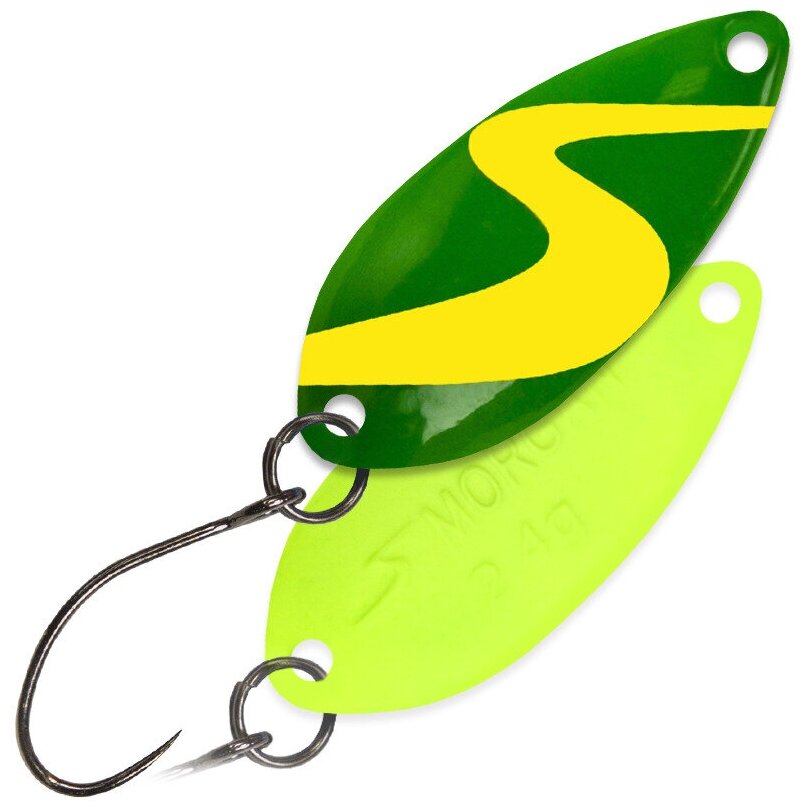 Блесна колеблющаяся для рыбалки на форель, щуку, окуня/ колебалка для зимней и летней ловли хищных рыб. Norstream MORGAN 2,4 г код цв. S9