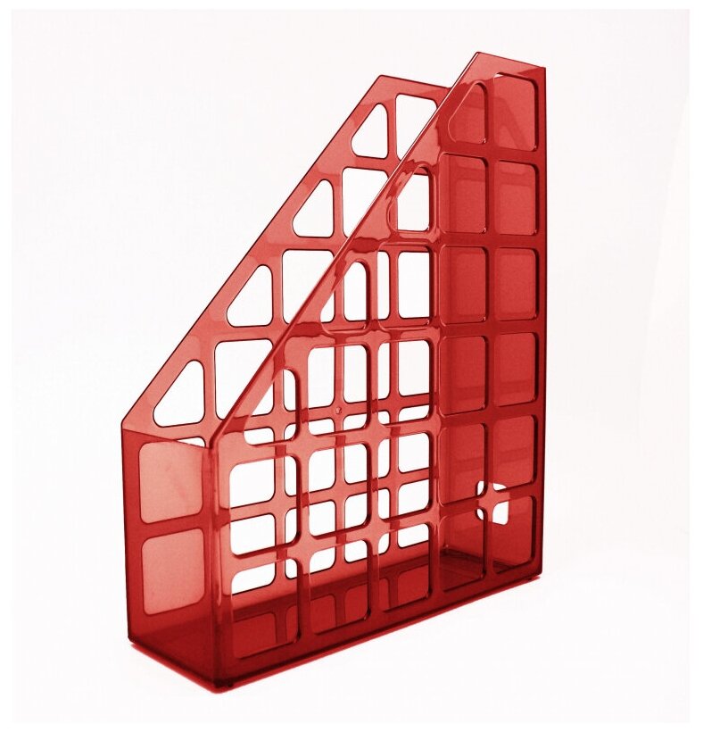 Вертикальный накопитель Attache пластиковый бордовый ширина 75 мм 1255290