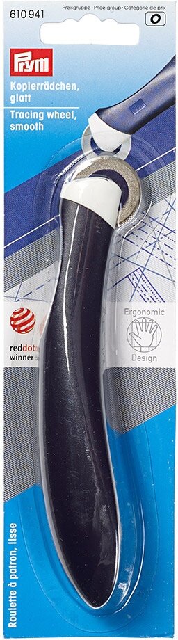PRYM 610941 Колесико копировальное из пластика и стали в блистере гладкое для швей