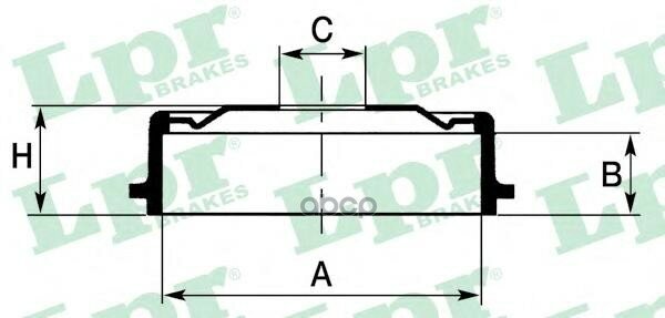 Барабан Тормозной Daewoo Nexia/Lanos/Espero/Opel Astra F/Kadet E Opel 568039; Opel 568054; Opel 568057 Lpr арт. 7D0138
