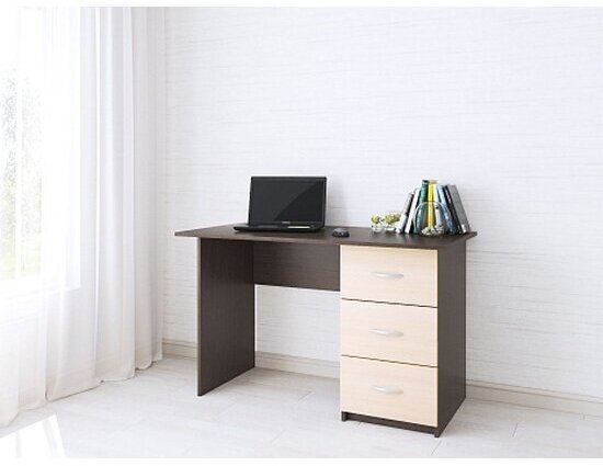 Стол письменный Тэкс Сити-1 венге/дуб молочный