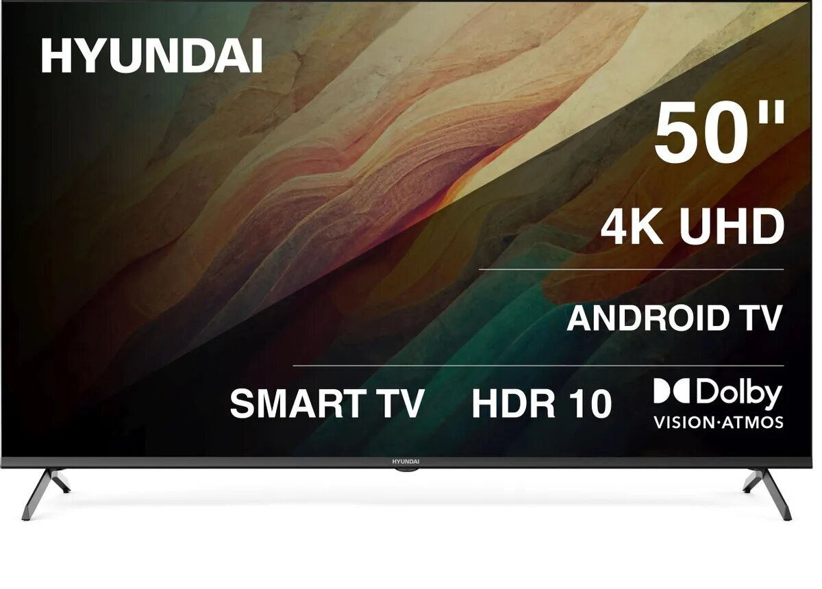 50" Телевизор Hyundai H-LED50BU7009, 4K Ultra HD,