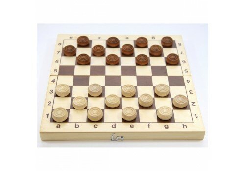 Настольная игра Шашки, игровая доска в комплекте