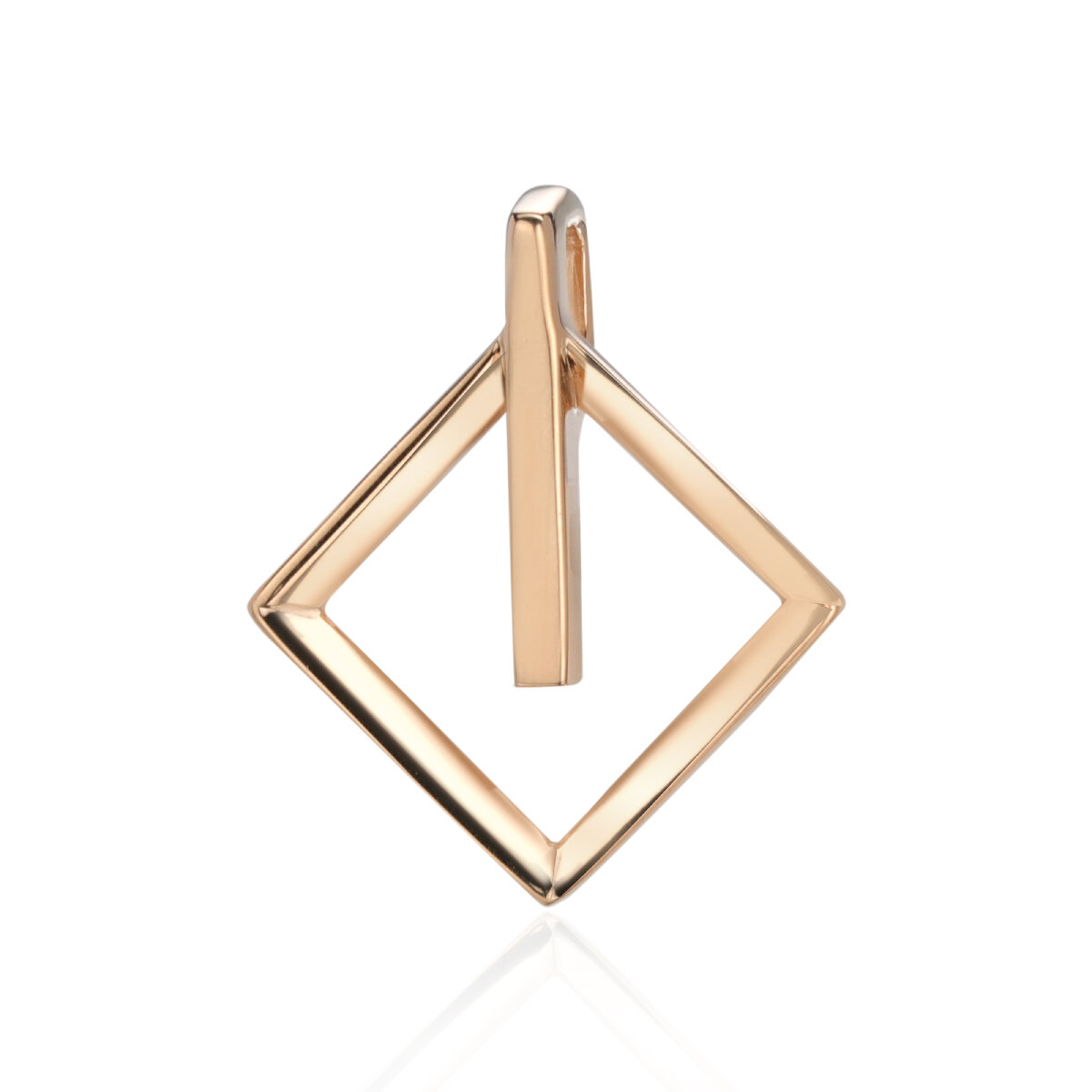 Подвеска, красное золото, 585 проба