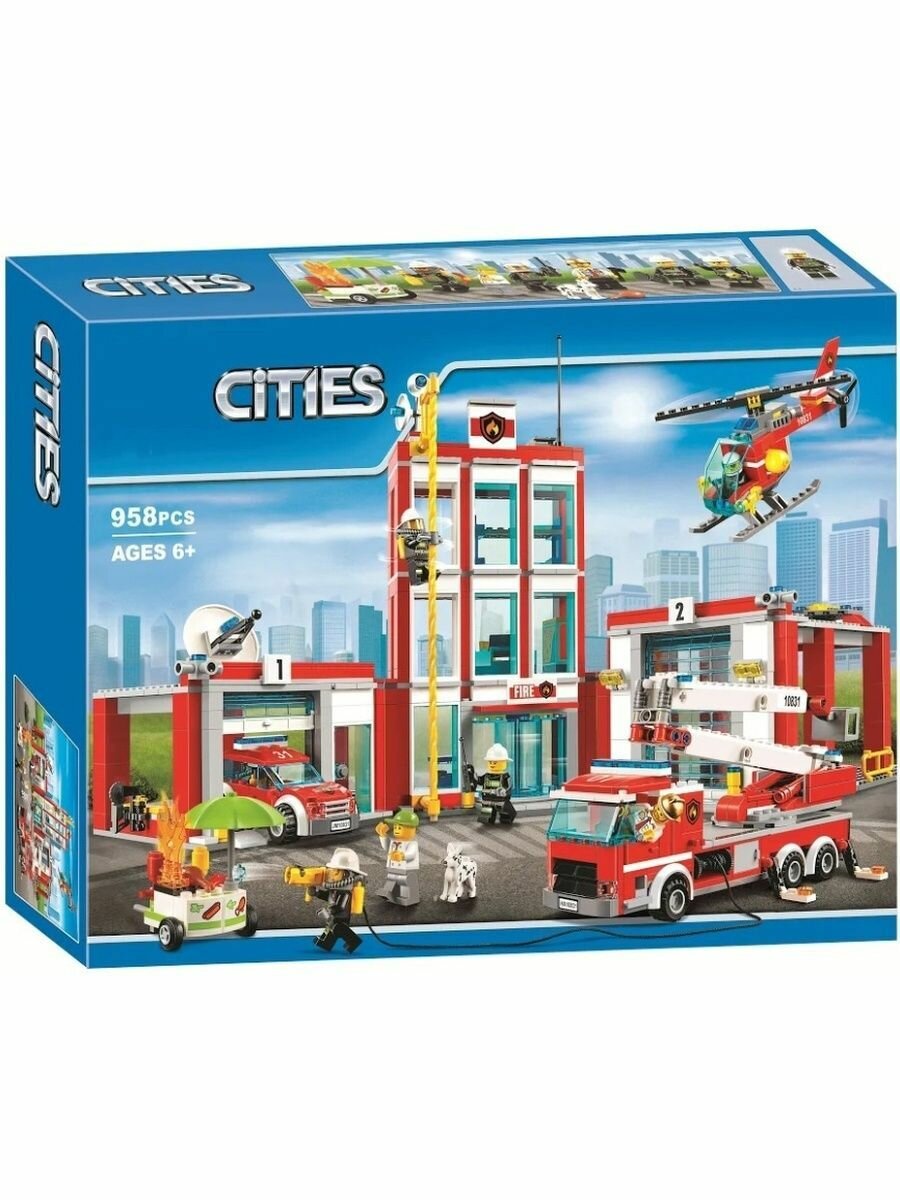 Конструктор , Сити Cities , Пожарная часть 10831 !