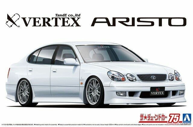 Сборная модель автомобиля Aoshima Toyota Aristo Vertex 00, масштаб 1/24