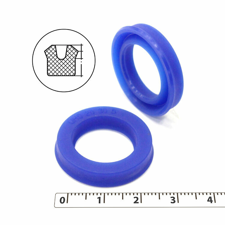 Манжета гидравлическая 20х30х6 (манжета цилиндра 30*20*6) тип UN PU (полиуретан) (упаковка 2 шт.)