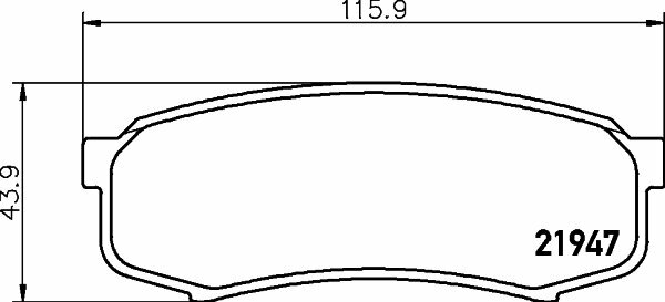 Колодки тормозные дисковые Strong Ceramic зад Nisshinbo NP1008SC