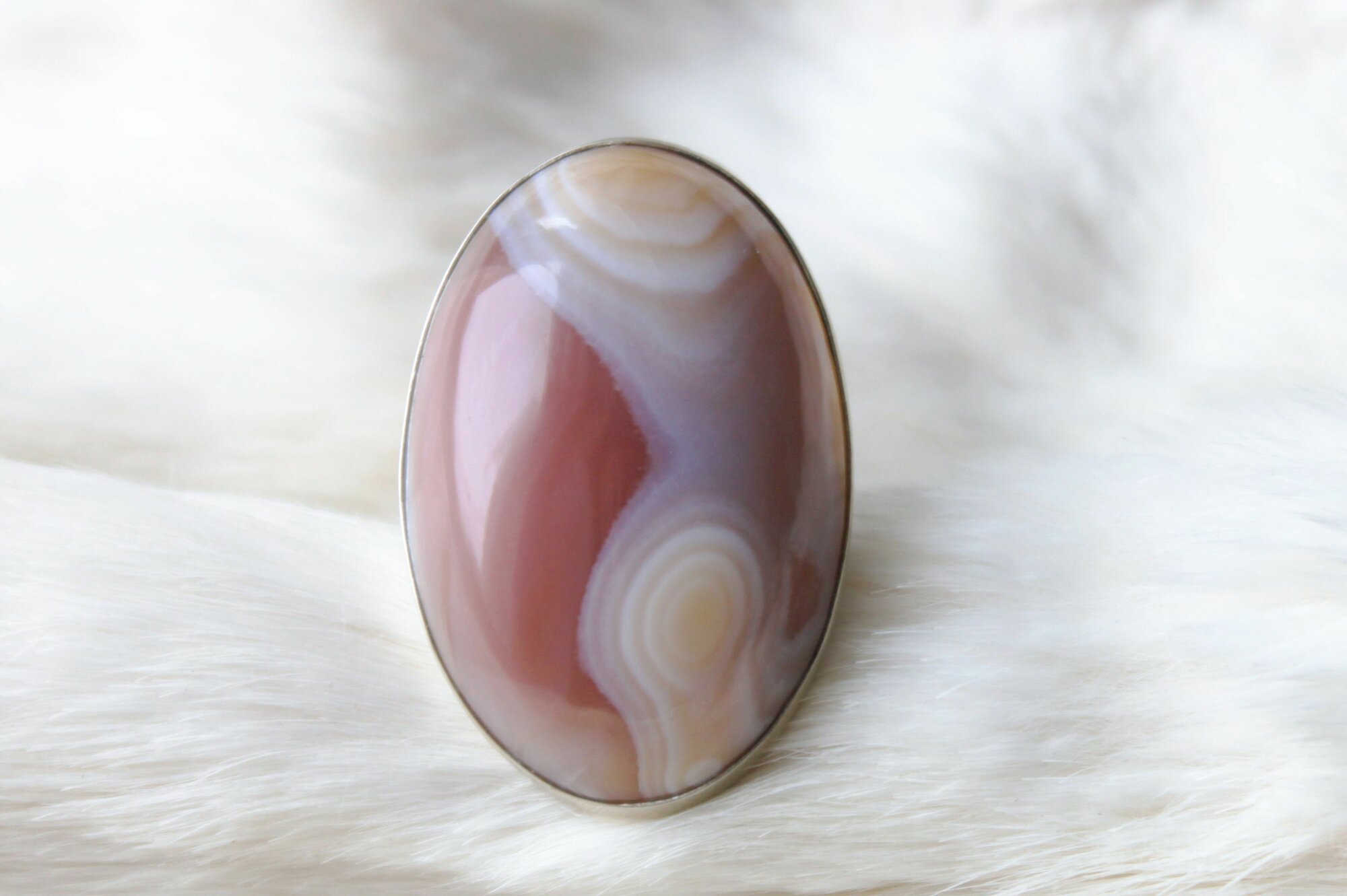 Кольцо, агат