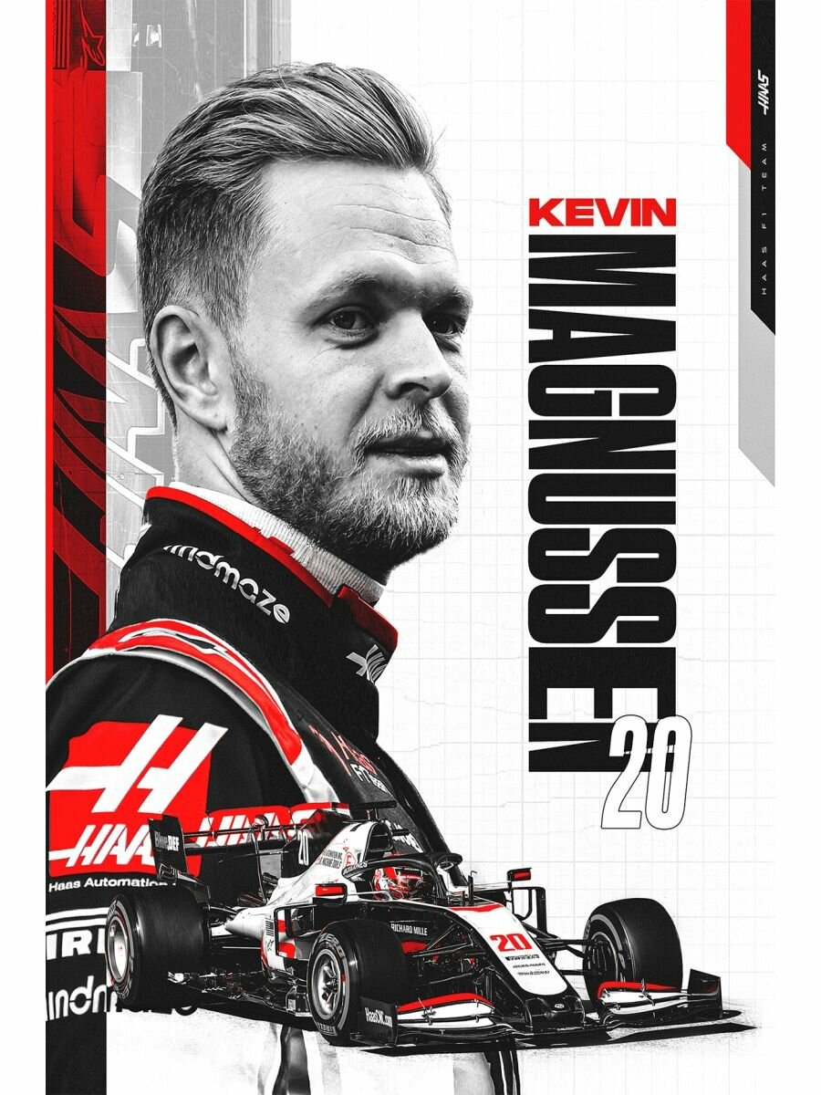 Постер "Formula-1. Кевин Магнуссен"