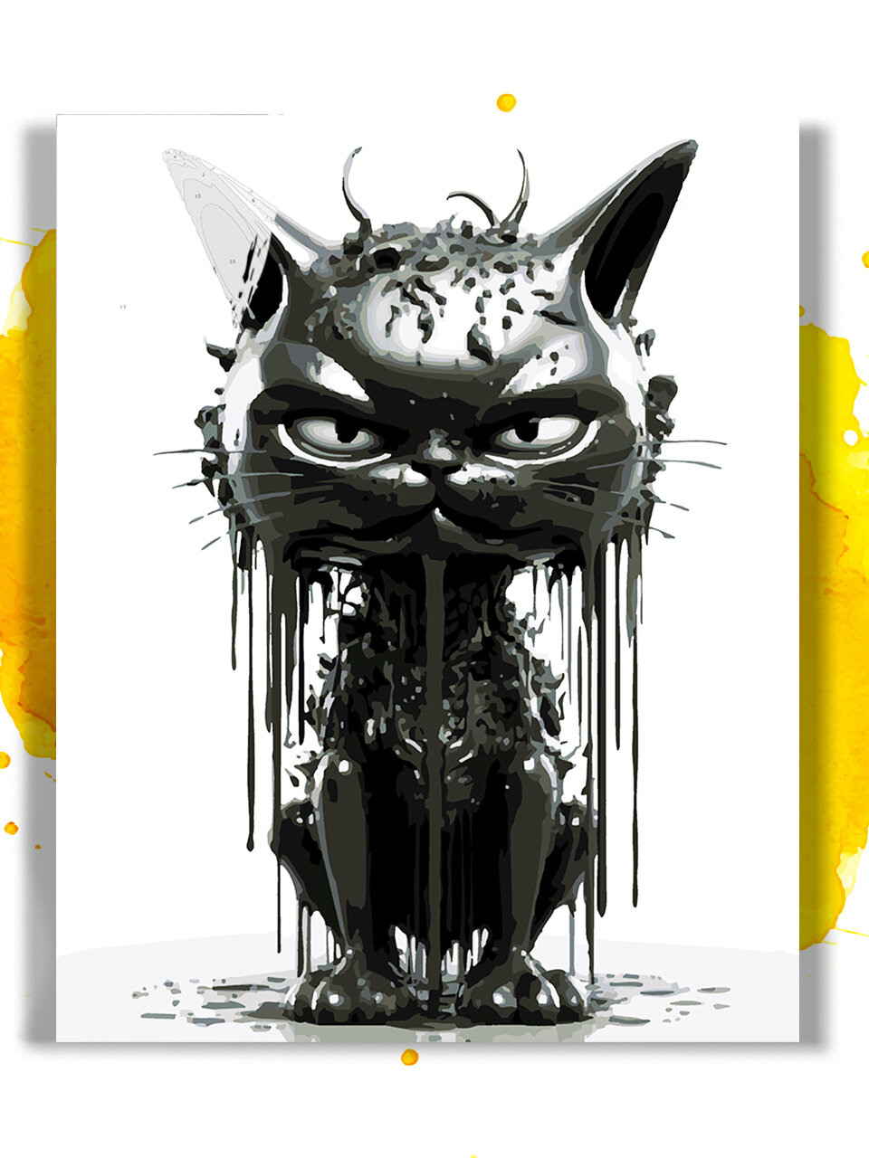 Картина по номерам на холсте Metal cat, 40 х 60 см