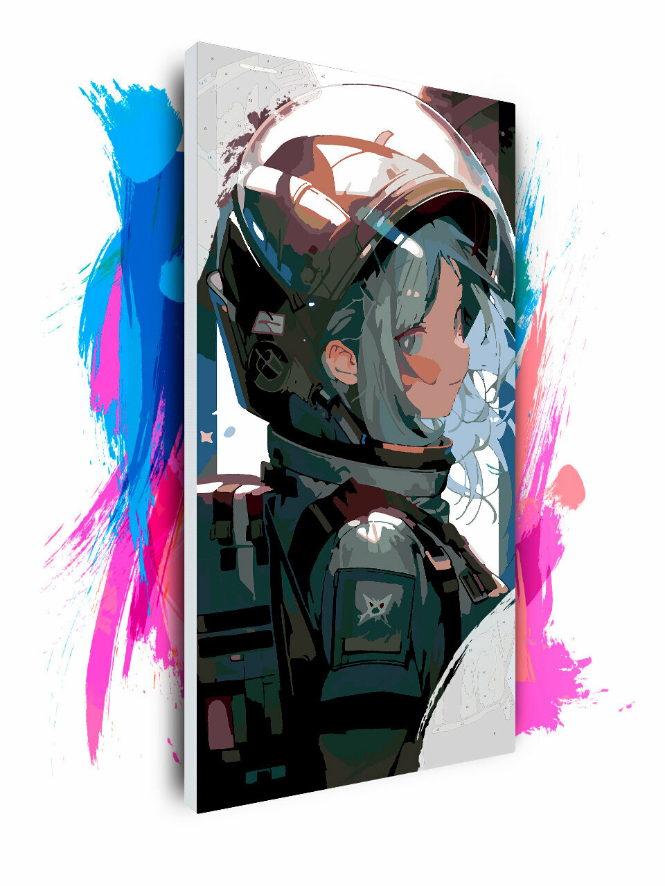 Картина по номерам на холсте Космонавт, 50 х 80 см