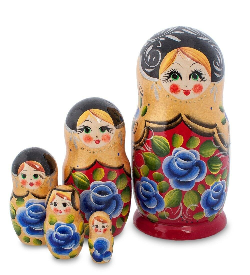 Матрешка 5м "Аксинья" A2144421 Народные промыслы, Дерево липа, краски, лак