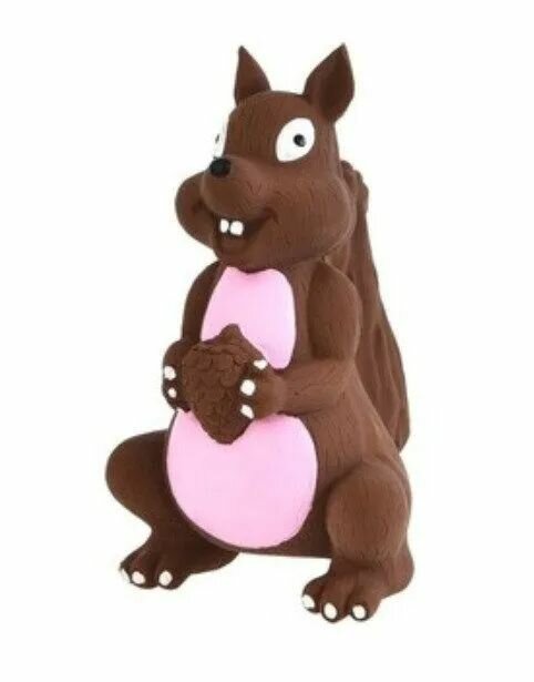 HOMEPET Игрушка для собак Белка с пищалкой, 15 см