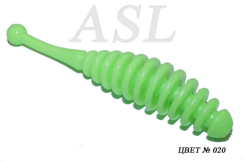 Силиконовая приманка ASL "Бу-Бу" цвет №020, L- 5см (2"), 10шт/уп