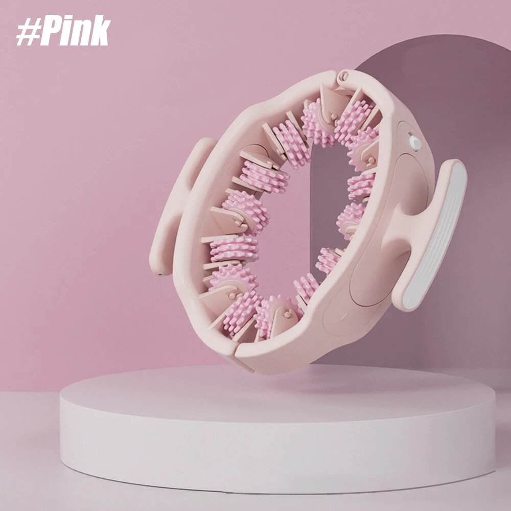 Ролик массажер для тела Pink, антицеллюлитный