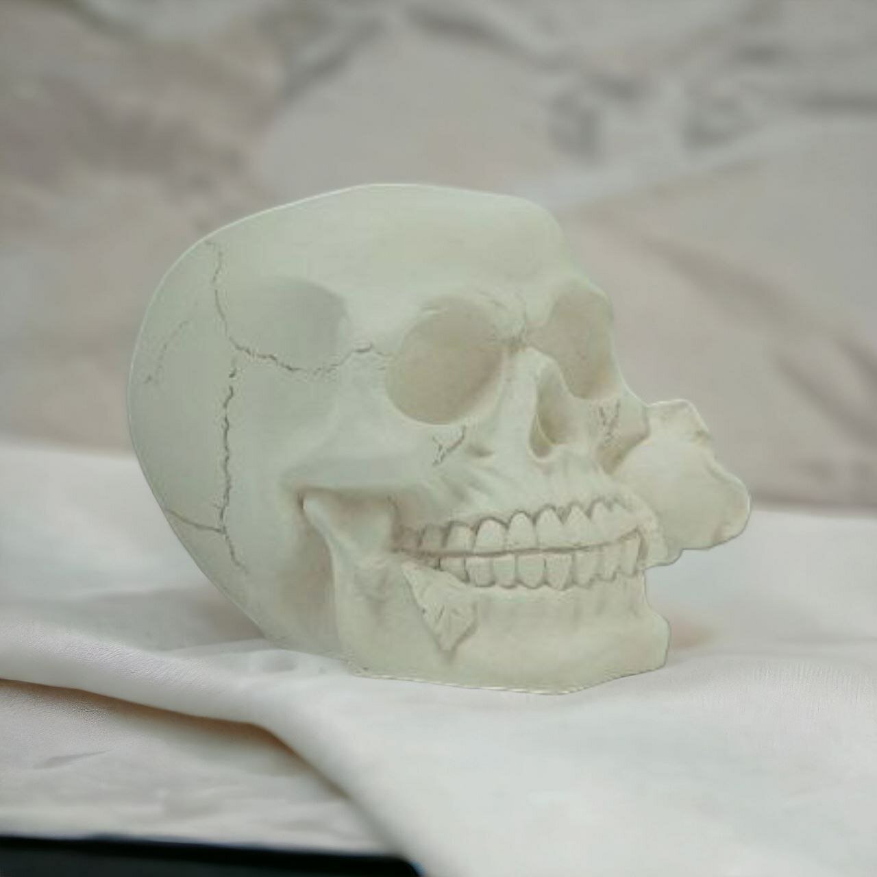 Череп с розой