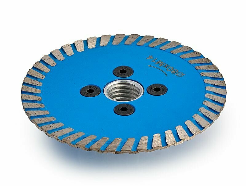 Диск отрезной по граниту (турбо) d80 с фланцем М14