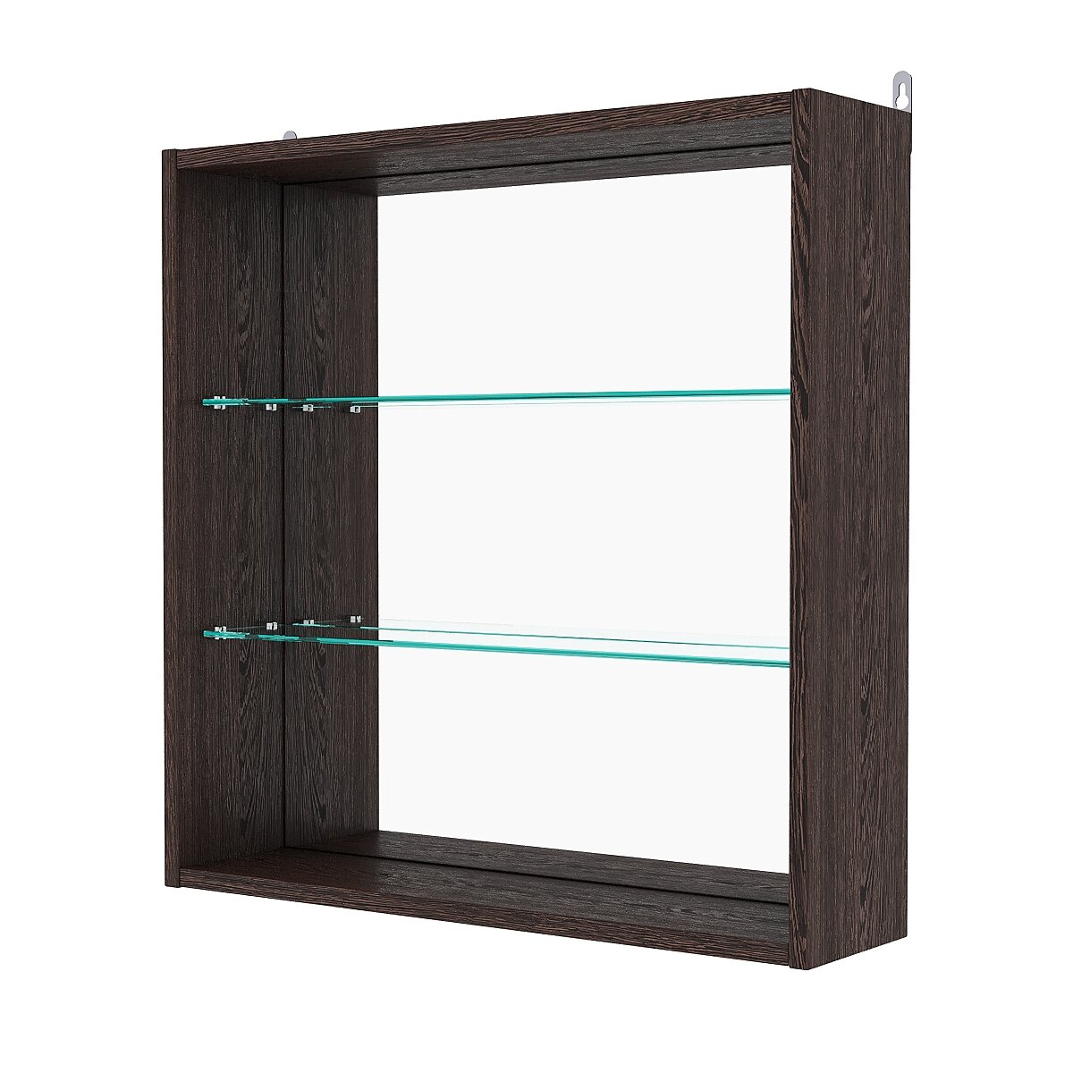 Витрина настенная №1-2Г с зеркалом, Дуб Венге. Производитель товара - компания Westcom.