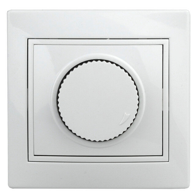 Диммер поворотный INTRO Plano 600Вт белый