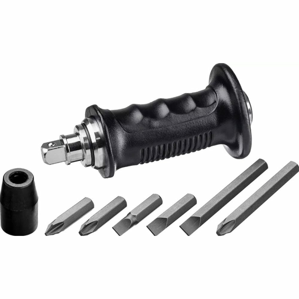 Отвертка Stayer Professional 8 ударно-поворотная 8 предметов 25663-H4_z01, для работы гараже, с поворотной конструкцией