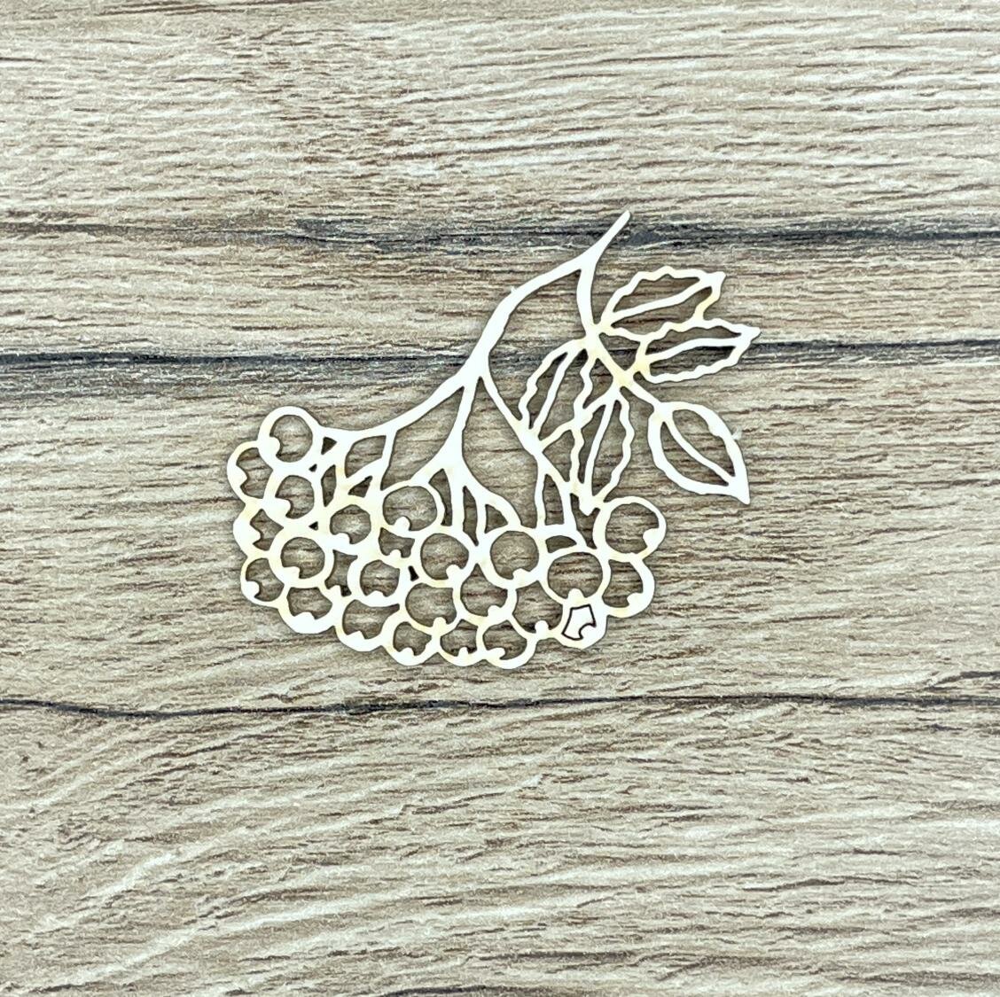 Чипборд "Гроздь рябины" толщина 1,55 мм