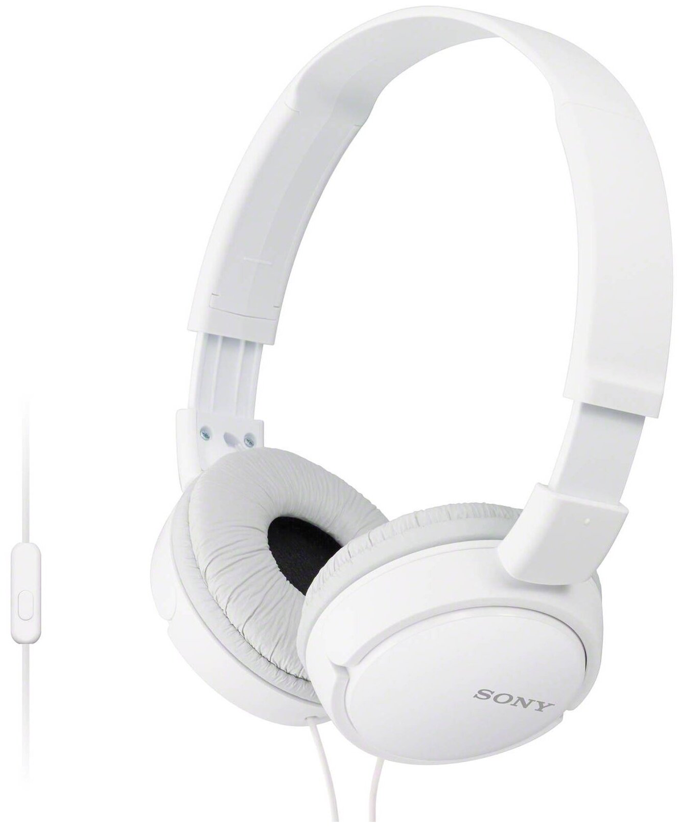 Sony Наушники проводные с микрофоном Sony MDR-ZX110AP, 3.5 мм, белое
