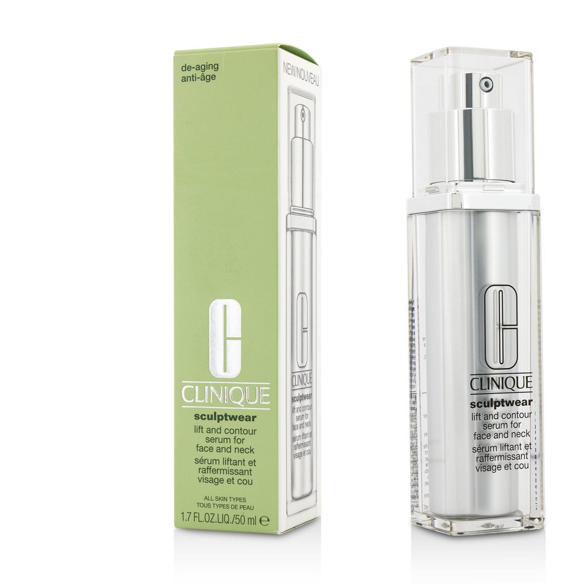 Clinique Sculptwear Lift And Contour Serum Моделирующая лифтинг-сыворотка повышающая упругость лица и декольте 30ml