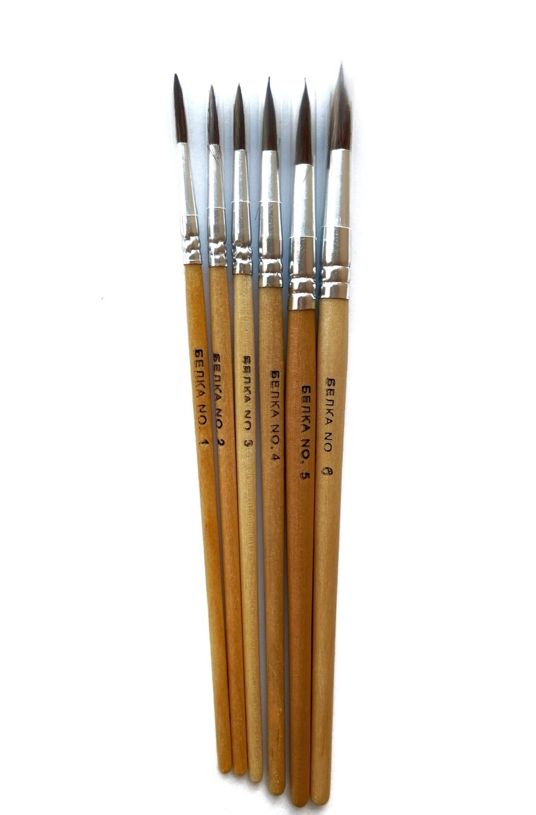 Кисть / Кисти художественные / Набор кистей для рисования, 6 шт.