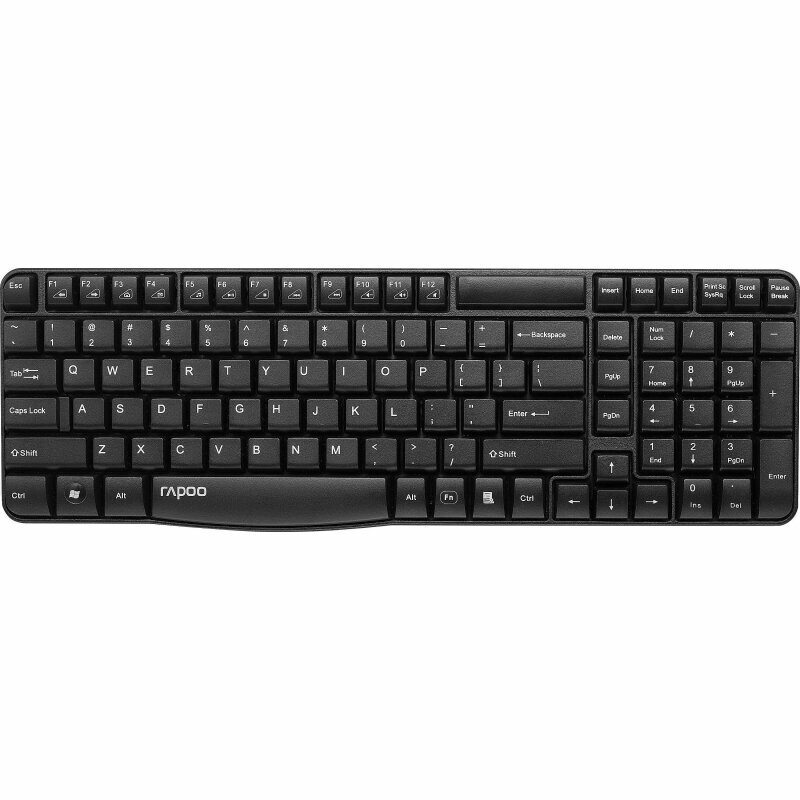 Клавиатура RAPOO E1050 беспроводная, черный, 2096728
