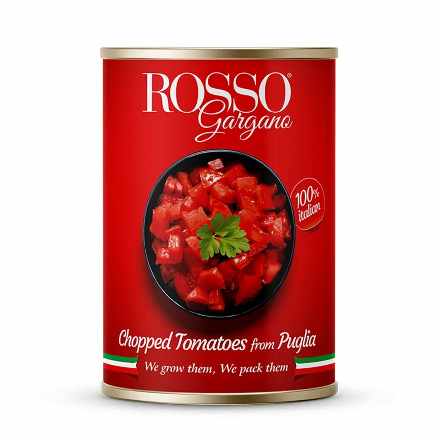 Томаты Rosso Gargano Cubetti нарезанные кубиками в собственном соку, 400 г