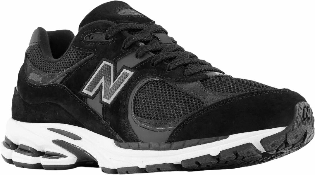 Кроссовки New Balance 2002, полнота F, размер 7 US, черный — фото 1