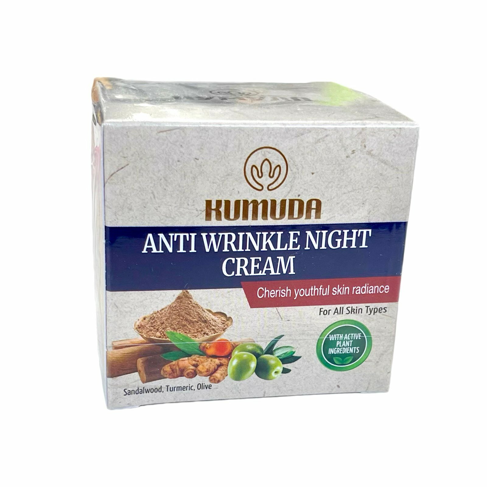 ANTI WRINKLE NIGHT CREAM, Kumuda (ночной крем против морщин, Придает сияние и молодость коже, Для всех типов кожи, Кумуда), 50 г.