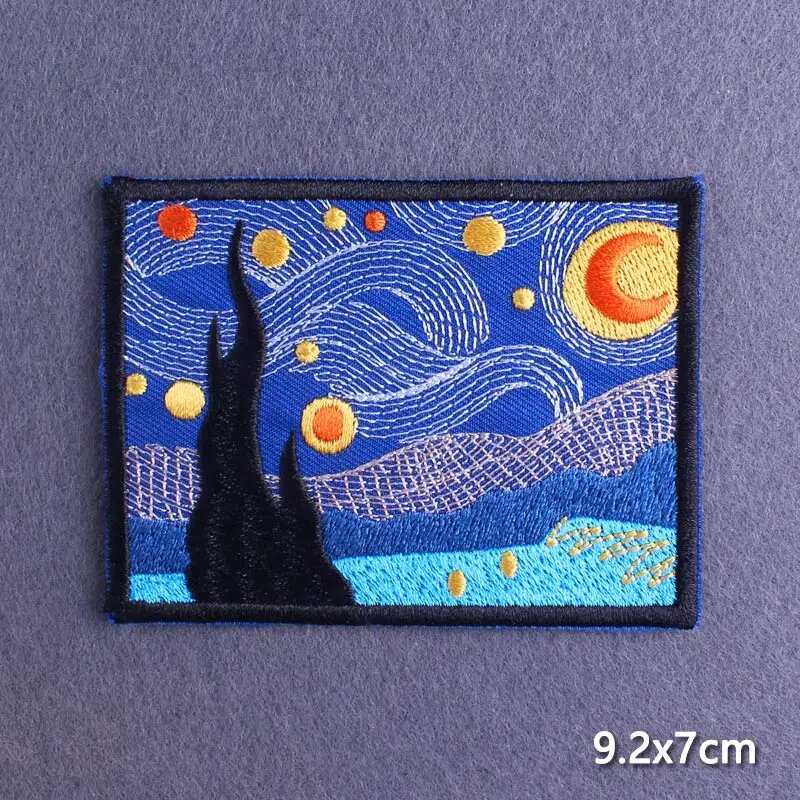 Вышивка "Звездная ночь" темно-синяя, 9.2x7 см, PE3312CT