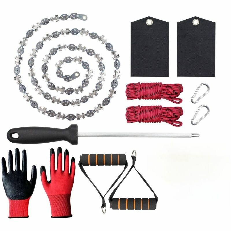 Ручная пила на молнии, 53-дюймовая, с двусторонней режущей головкой, ручной набор цепных пил с высокими ответвлениями