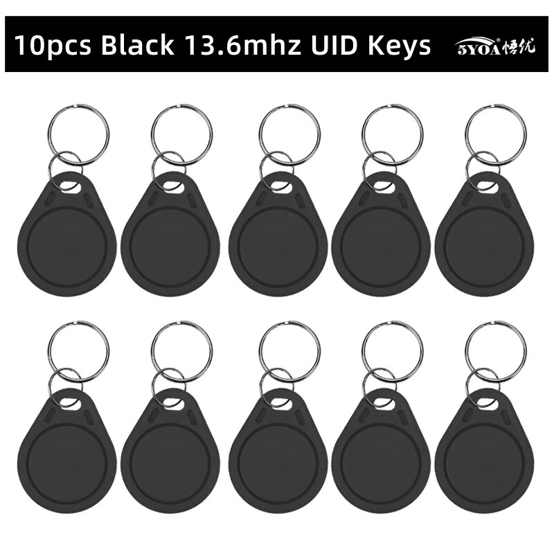 Сменный RFID UID жетон 13,56 МГц 5YOA 10 шт. black
