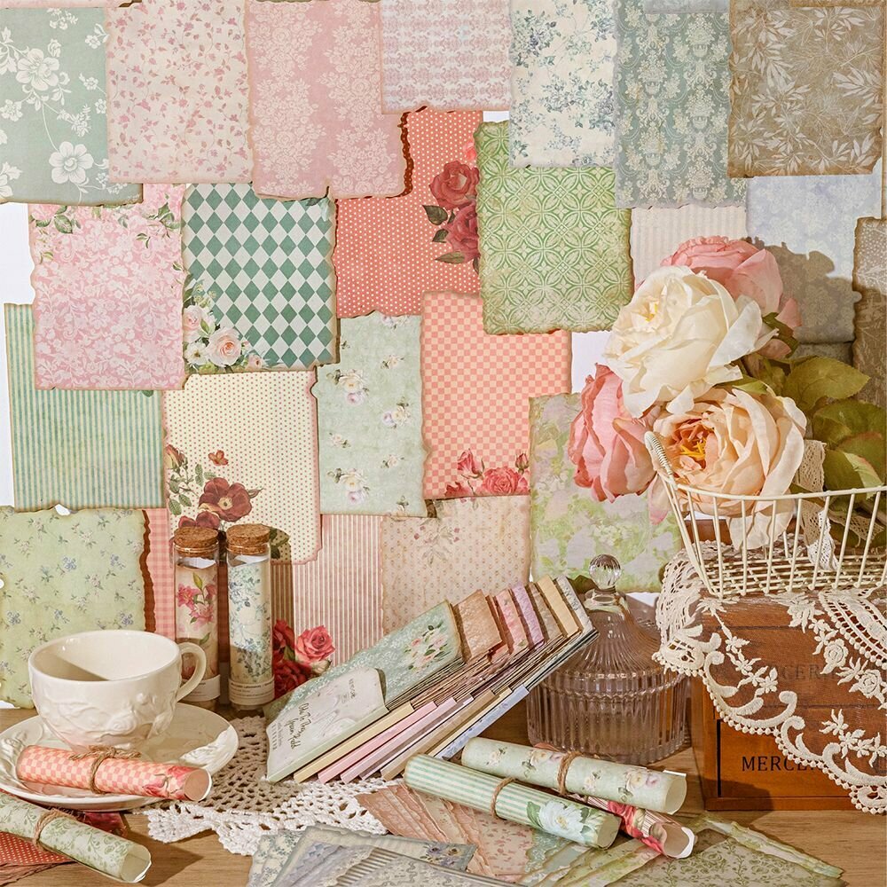 Бумага для скрапбукинга, Mr.paper, 30 листов/уп, винтажный стиль, цветная светлая бумага, можно использовать для украшения подарков, культурных стен