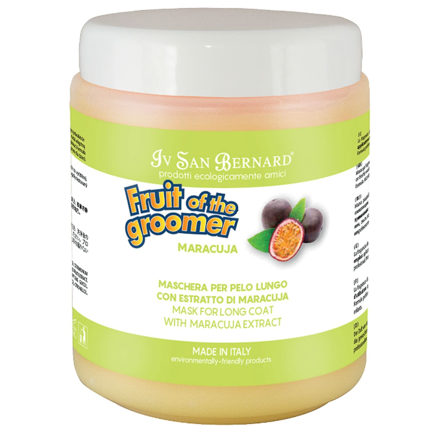 Маска Iv San Bernard Fruit of the Groomer Maracuja, восстанавливающая для длинной шерсти с протеинами 1 л