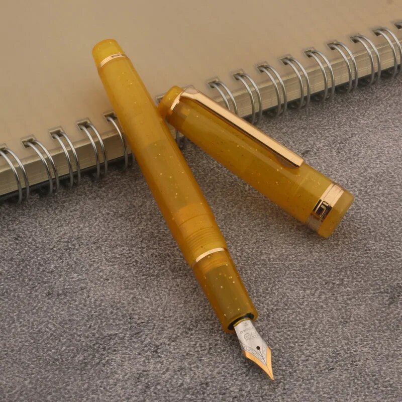 Перьевая ручка JINHAO 82 прозрачная Ф, fluorescence yellow